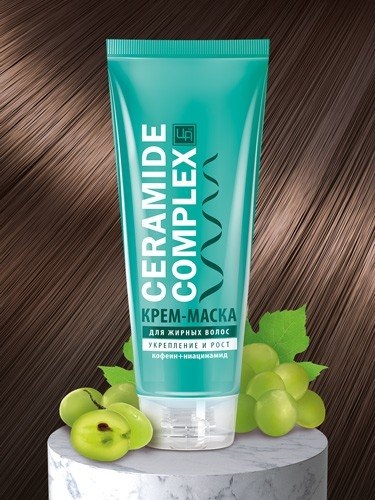 Крем маска Ceramide Complex для жирных волос, 220 г (Царство Ароматов ...