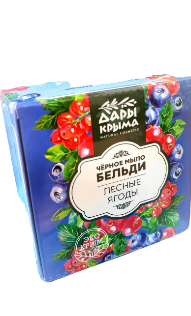 Чёрное мыло Бельди Лесные ягоды, 150 г (Дары Крыма), купить в Мск, СПб ...