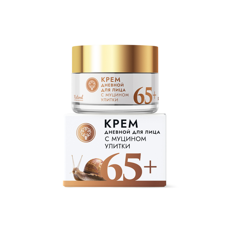 Крем для лица 65+ дневной с муцином улитки, 50 г (Дом Природы), купить ...