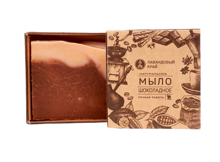 Мыло Шоколадное, 100 г (Лавандовый Край), купить в Мск, СПб и др ...