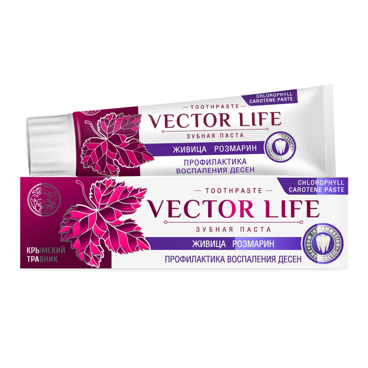 Зубная паста Профилактика воспаления дёсен Vector Life, 100 г (Крымский ...